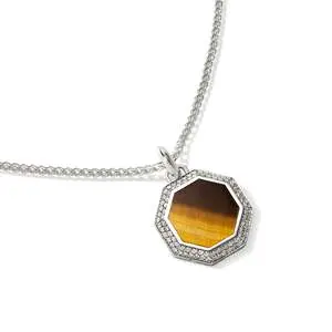 John Hardy Tag Necklace Diamonds