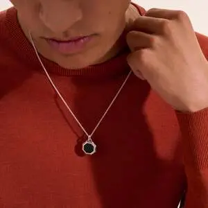 John Hardy Sterling Tag Necklace