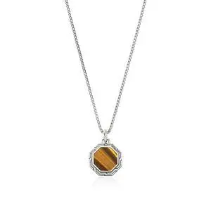 John Hardy Tag Sterling Necklace - Silver