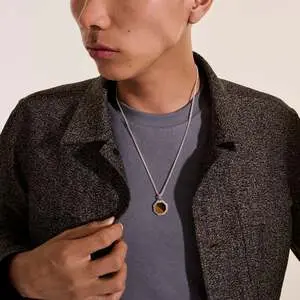 John Hardy Tag Sterling Necklace