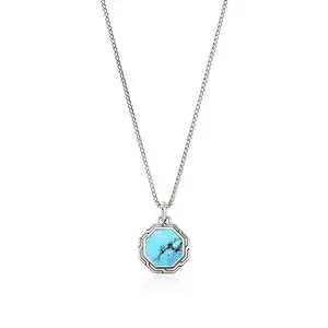 John Hardy Tag Necklace In Sterling - Silver