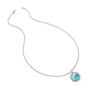 John Hardy Tag Necklace In Sterling