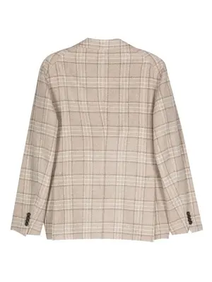 Tagliatore Virgin-wool-blend Checked Blazer