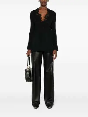 Ermanno Scervino Lace Trim Knitted T-shirt
