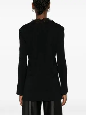 Ermanno Scervino Lace Trim Knitted T-shirt