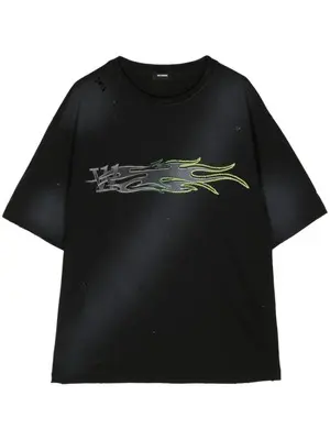 We11Done Graphic-print Cotton T-shirt