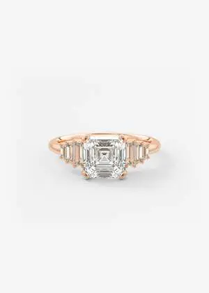 FRANK DARLING The Bombshell Asscher Ring - Yellow Gold