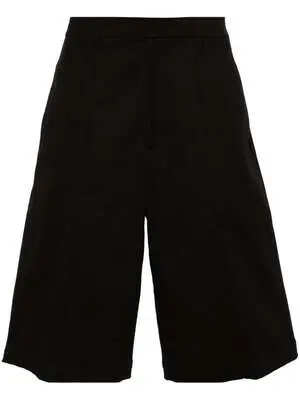 Neil Barrett Mid-rise Cotton Chino Shorts - Black