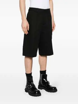 Neil Barrett Mid-rise Cotton Chino Shorts - Black