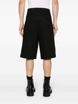 Neil Barrett Mid-rise Cotton Chino Shorts - Black