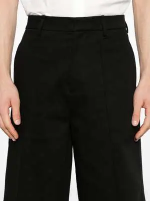 Neil Barrett Mid-rise Cotton Chino Shorts - Black