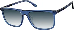 Zenni Sporty Rectangle Full Rim Frame Blue