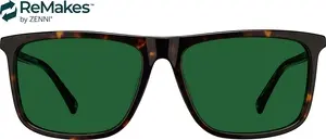 Zenni Sporty Rectangle Full Rim Frame - Tortoiseshell
