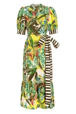MARIE OLIVER Rita Wrap Dress - Eden