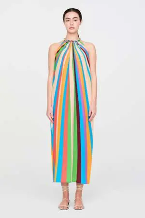 MARIE OLIVER Elena Maxi Dress Rainbow Stripes - Prisma