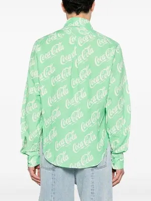 ERL X Coca-cola Monogram-print Shirt - Green
