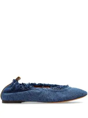 LANVIN Denim Ballerina Flats