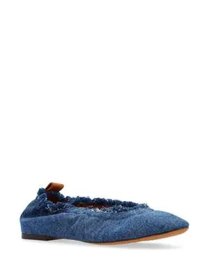 LANVIN Denim Ballerina Flats