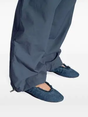 LANVIN Denim Ballerina Flats