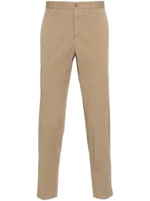 Incotex Tapered Cotton Chino Trousers - Brown