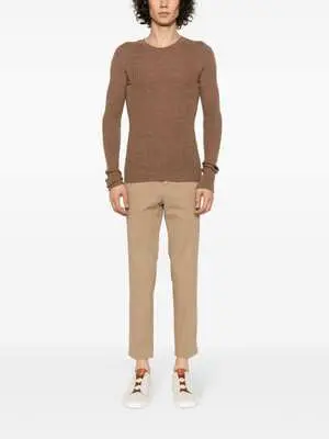 Incotex Tapered Cotton Chino Trousers - Brown