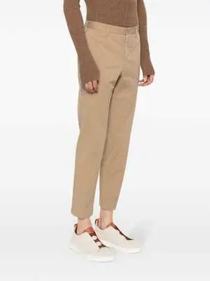 Incotex Tapered Cotton Chino Trousers - Brown