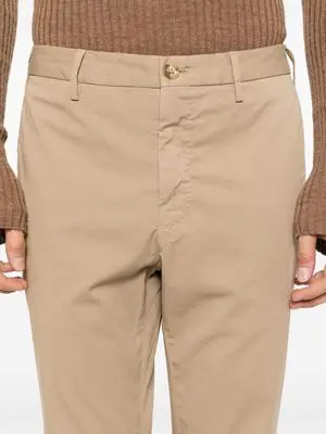 Incotex Tapered Cotton Chino Trousers - Brown
