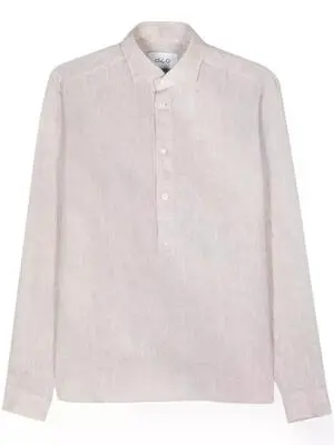 D4.0 Cutaway-collar Linen Shirt