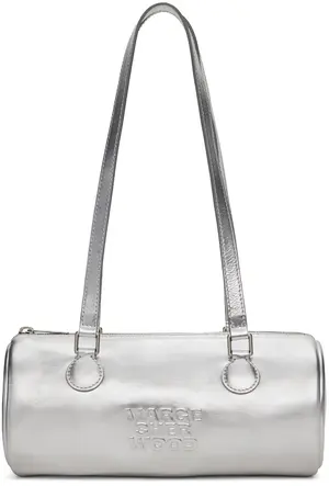 MARGESHERWOOD Marge Sherwood Silver Log Shoulder Bag - Silver Foiled Plain