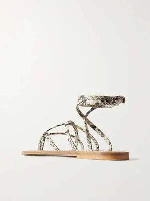 K.JACQUES Zenobie Snake-effect Sandals - Snake Print