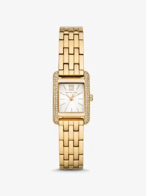 Michael Kors Mini Monroe Pavé -Tone Watch Gold 40% Off