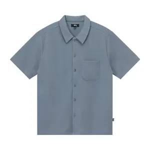 StÜssy Crepe Jersey Shirt 'slate - Grey