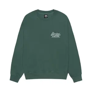 StÜssy Ist Crew Pigment Dyed Sweatshirt - Green