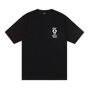 StÜssy X Our Legacy Work Shop Surf Skull Pigment Dyed Tee - Black