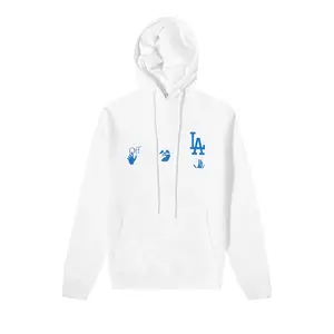 Off-White X Mlb Los Angeles Dodgers Hoodie - Cream