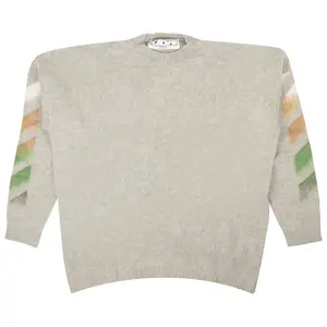 Off-White Diag Brushed Sweater - Grey