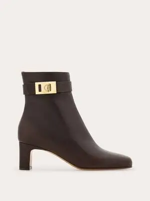 FERRAGAMO Hug Buckle Ankle Boots - Brown