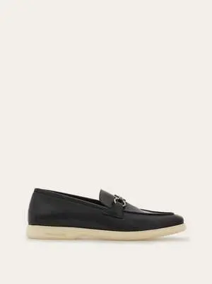 FERRAGAMO Gancini Ornament Loafer - Black