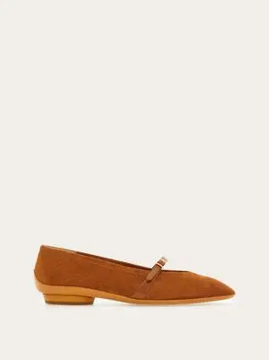 FERRAGAMO Audrey Ballet Flats - Brown
