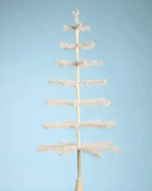 BETHANY LOWE 42" Feather Tree With Glittered Base - One-color