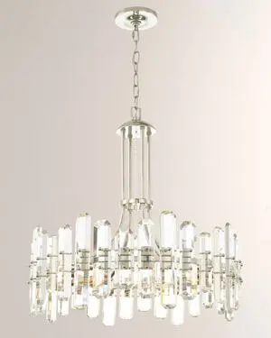 CRYSTORAMA Bolton 6-light Chandelier - Polished Nickel