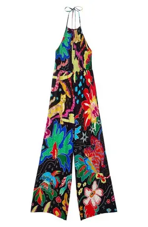 Desigual Jungle Print Jumpsuit