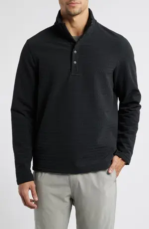 FREE FLY Bonded Grid Fleece Pullover - Black