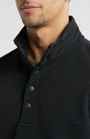FREE FLY Bonded Grid Fleece Pullover - Black