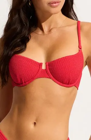 Seafolly Underwire Bikini Top - Chilli Red