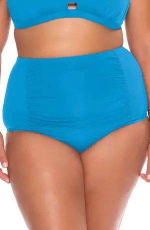 BECCA® By Rebecca Virtue High-waisted Bikini Bottom - Adriatic Blue