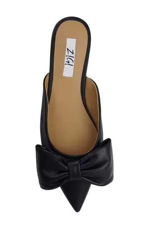 ZIGI Mane Bow Mule - Black