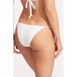 Seafolly Slider Triangle Bikini Top - White