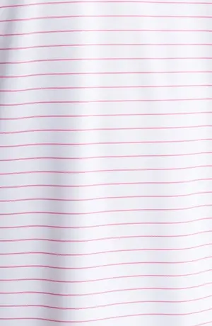 Peter Millar Crown Crafted Fitz Stripe Performance Mesh Polo