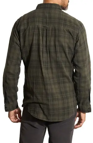 ROAN Redding Plaid Flannel Button-up Shirt - Olive Plaid
